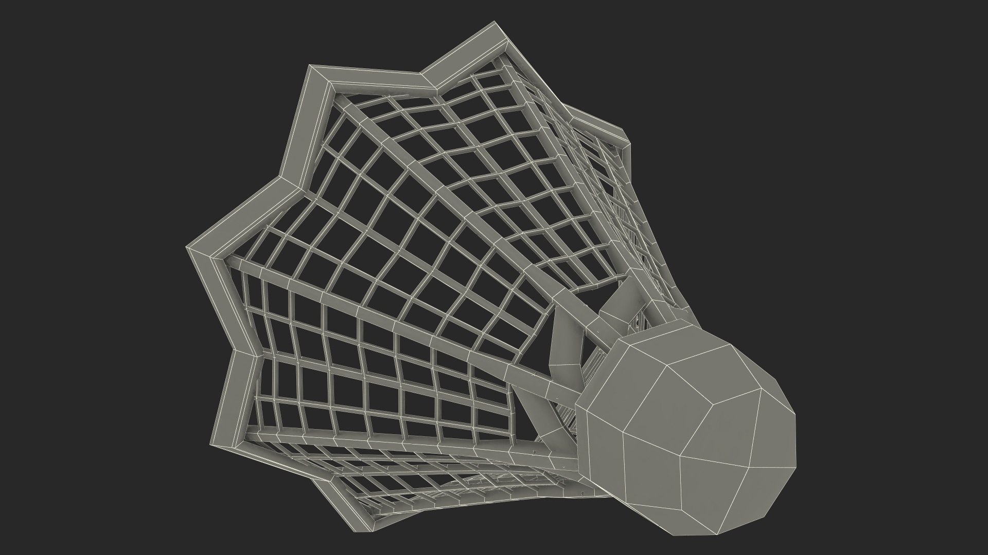 3D Badminton Racquet And Shuttlecock - TurboSquid 2121472