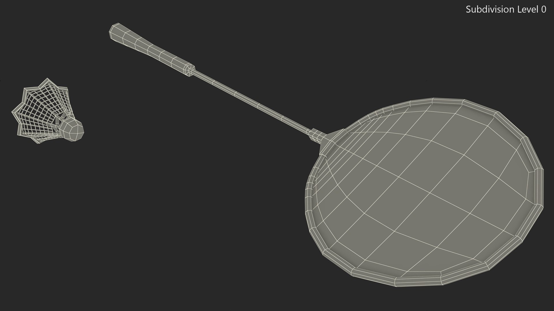 3D Badminton Racquet And Shuttlecock - TurboSquid 2121472