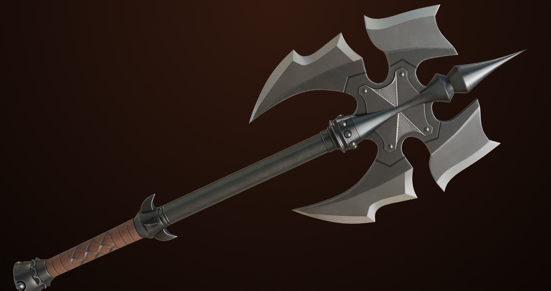 6 Battle Axes Collection All PBR Unity UE Textures 3D Model ...