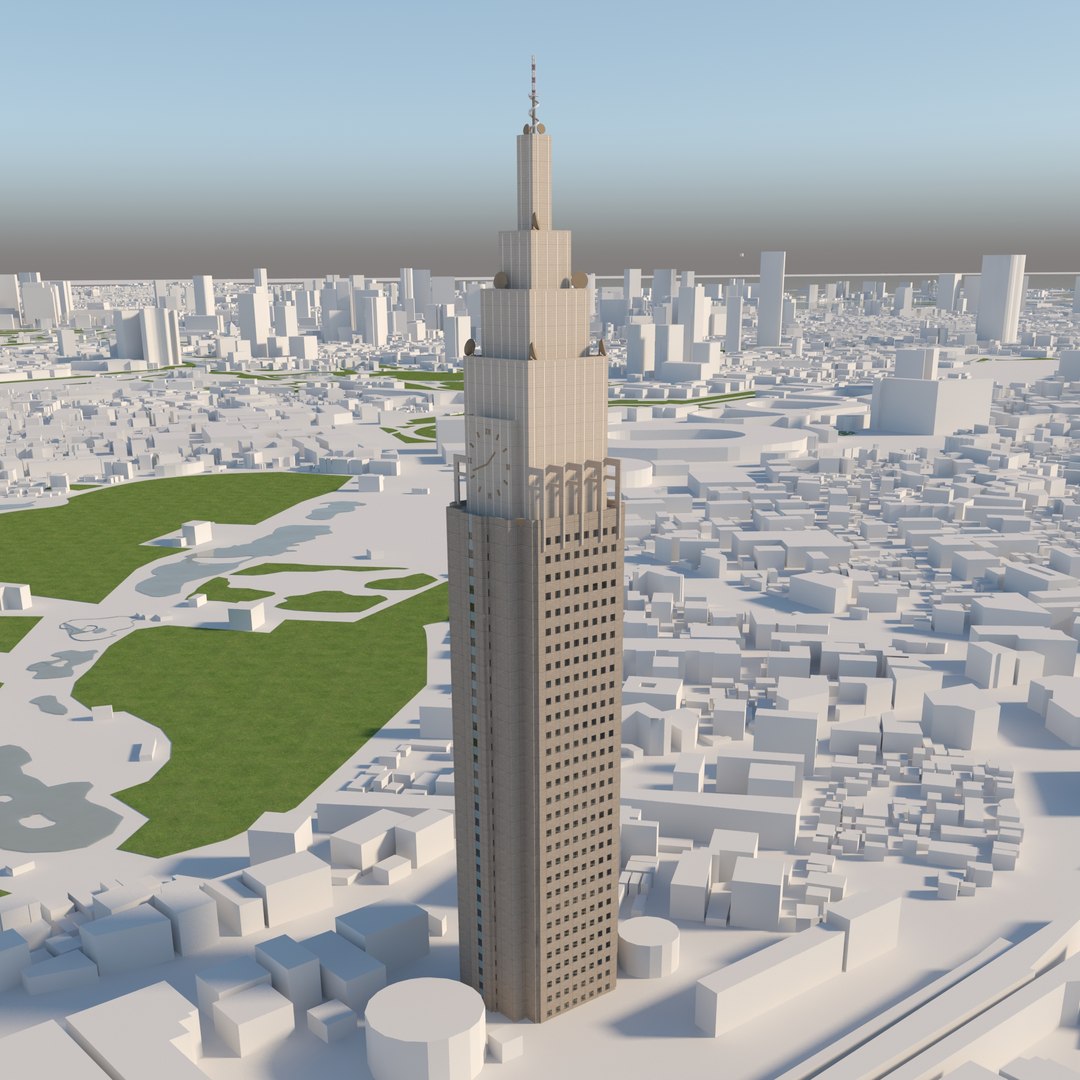 NTT DoCoMo Yoyogi Building and environment 3D - TurboSquid 1798233