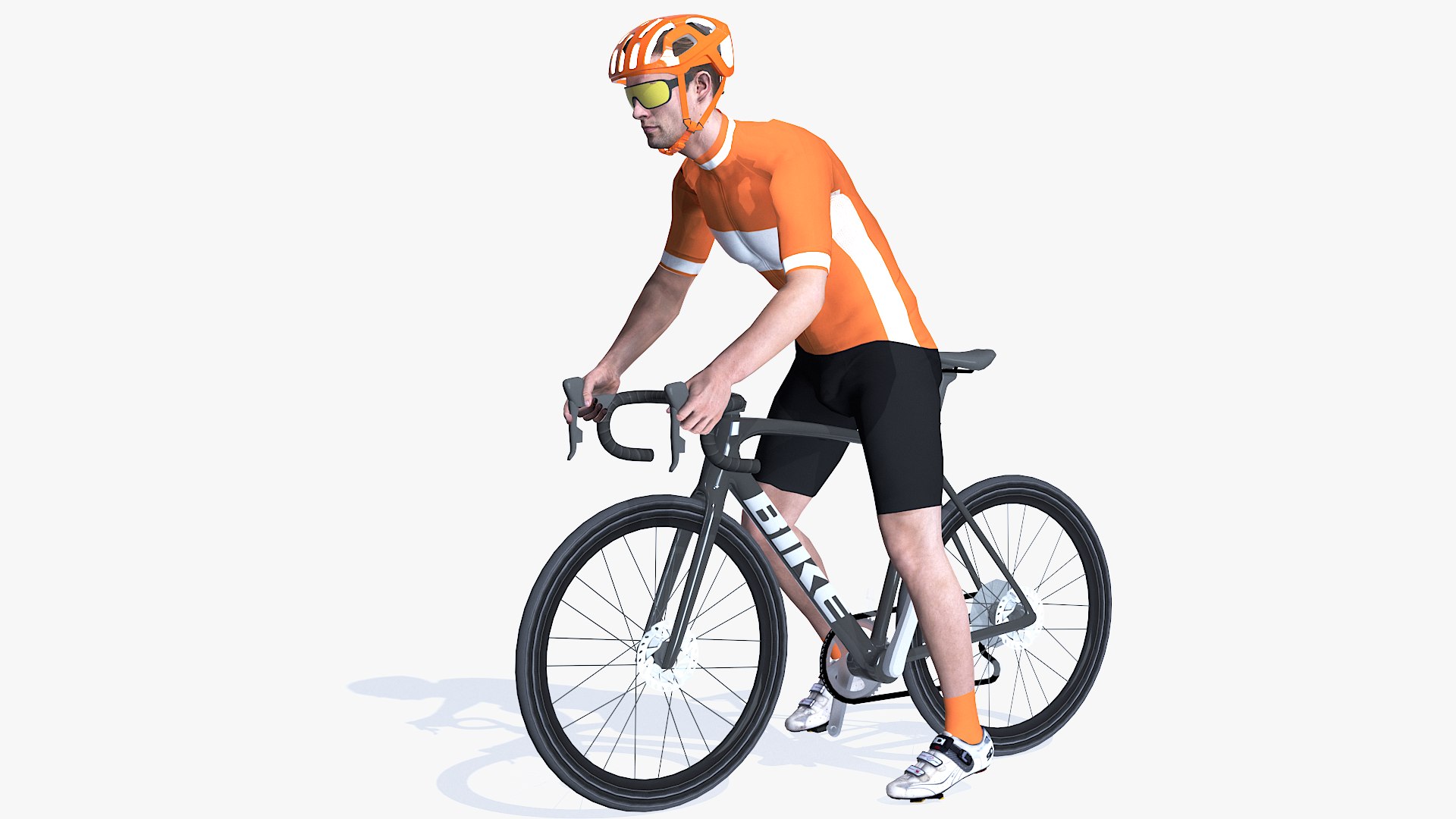 Cyclist Road 3D Model - TurboSquid 2067115