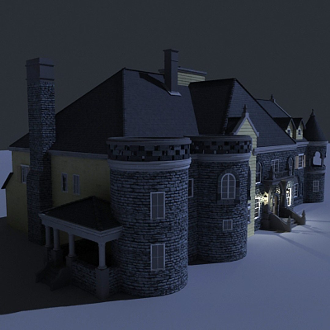 Castle Mansion Housing 3d Model