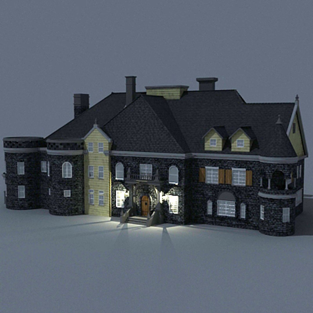 Castle Mansion Housing 3d Model