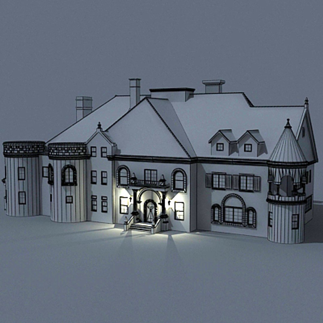Castle Mansion Housing 3d Model