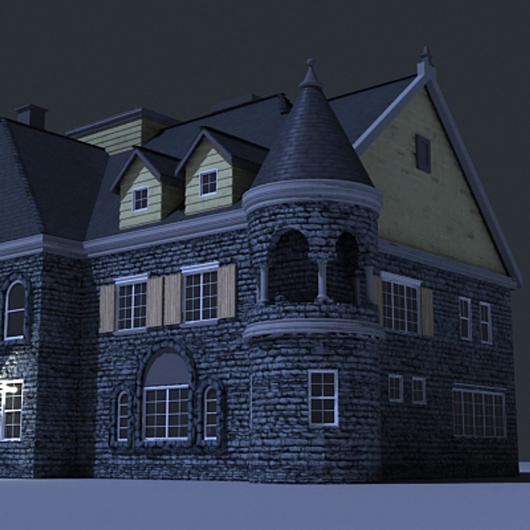 Castle Mansion Housing 3d Model