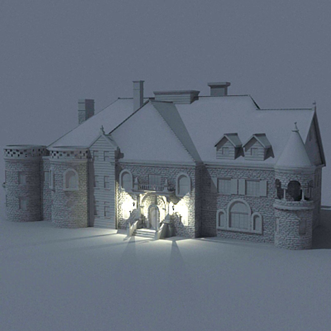 Castle Mansion Housing 3d Model