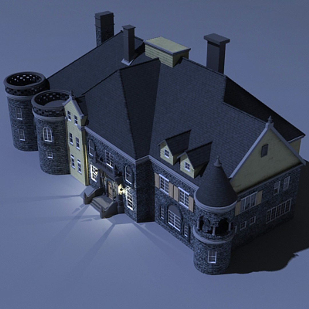 Castle Mansion Housing 3d Model