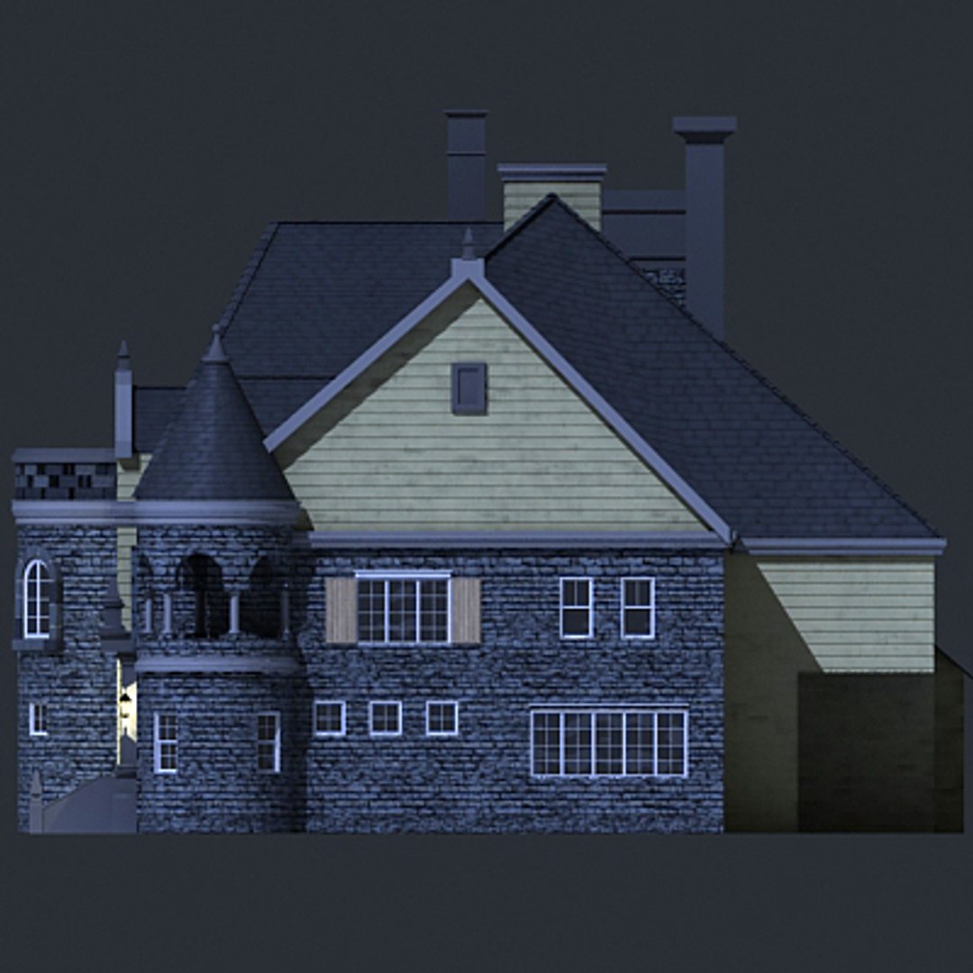Castle Mansion Housing 3d Model