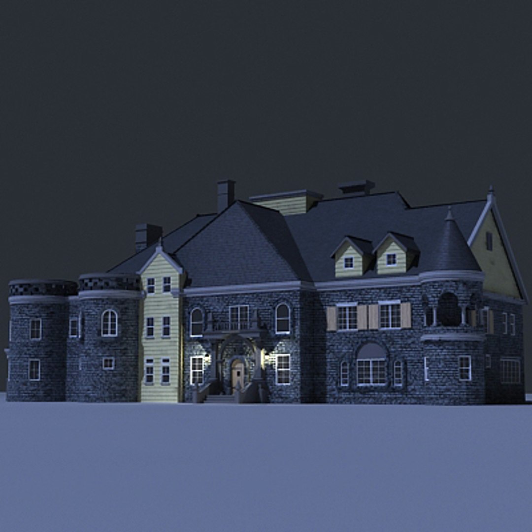 Castle Mansion Housing 3d Model
