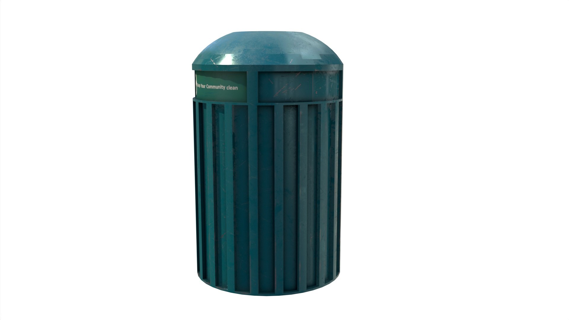 3D LowPoly Trash Can Free 3D Model Model - TurboSquid 2303254