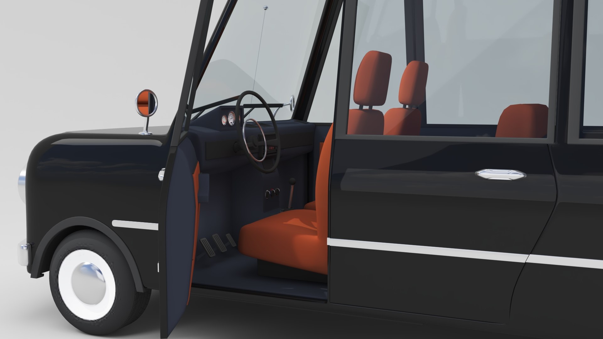 3D Cartoon Car Hearse 3D Model - TurboSquid 2086719