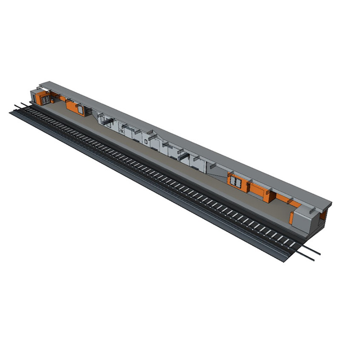 Maelbeek Metro Station 3d 3ds