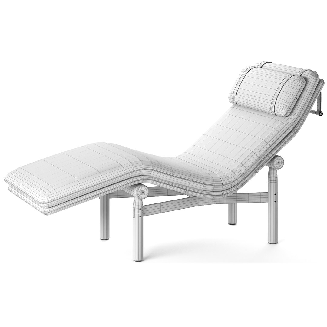 3D District Eight Stilt Chaise Lounge Model - TurboSquid 1970474