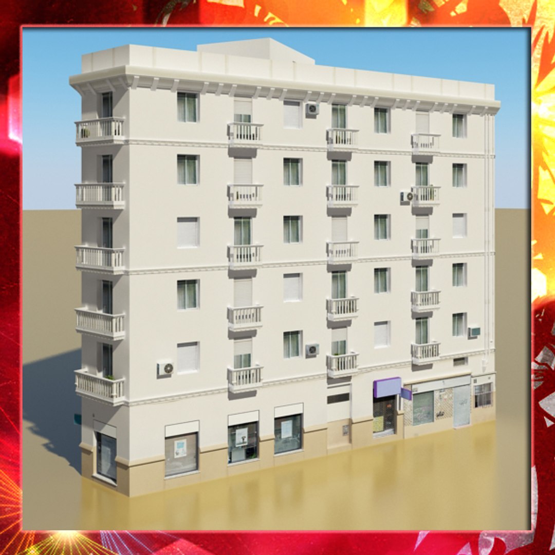 3d Photorealistic Building 7 Model