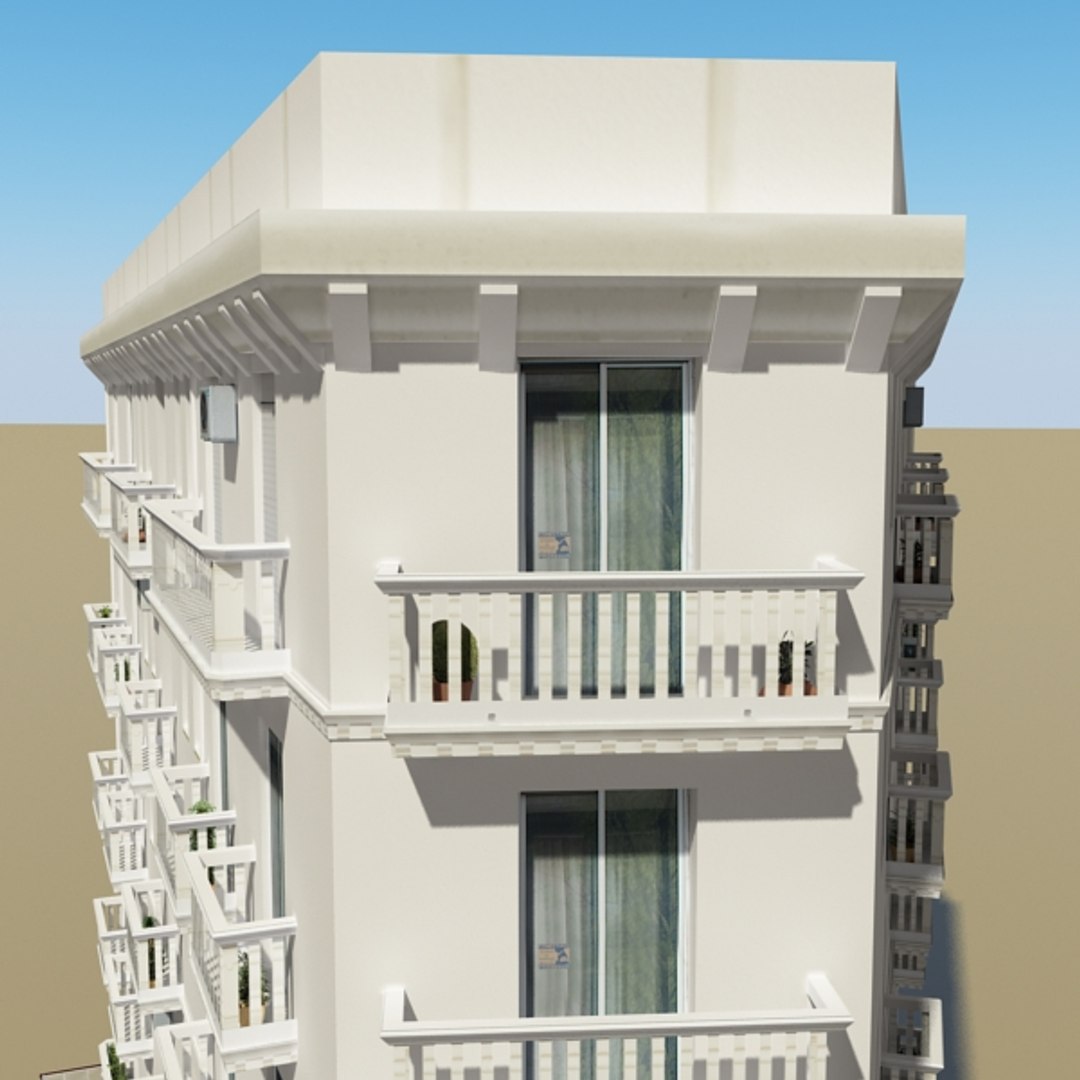 3d Photorealistic Building 7 Model