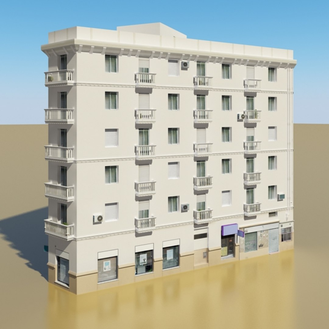3d Photorealistic Building 7 Model