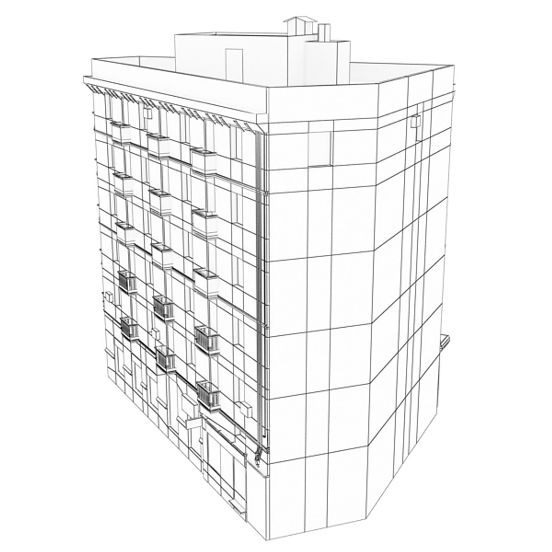 3d Photorealistic Building 7 Model