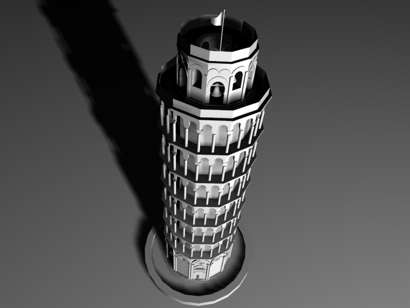 Leaning Tower Pisa 3D Model - TurboSquid 1580184