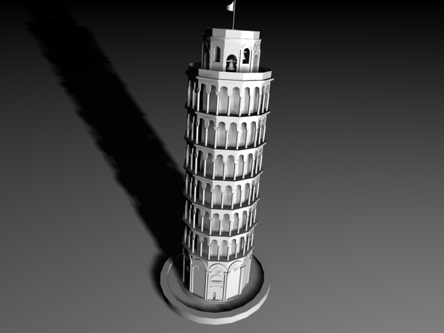 Leaning Tower Pisa 3D Model - TurboSquid 1580184