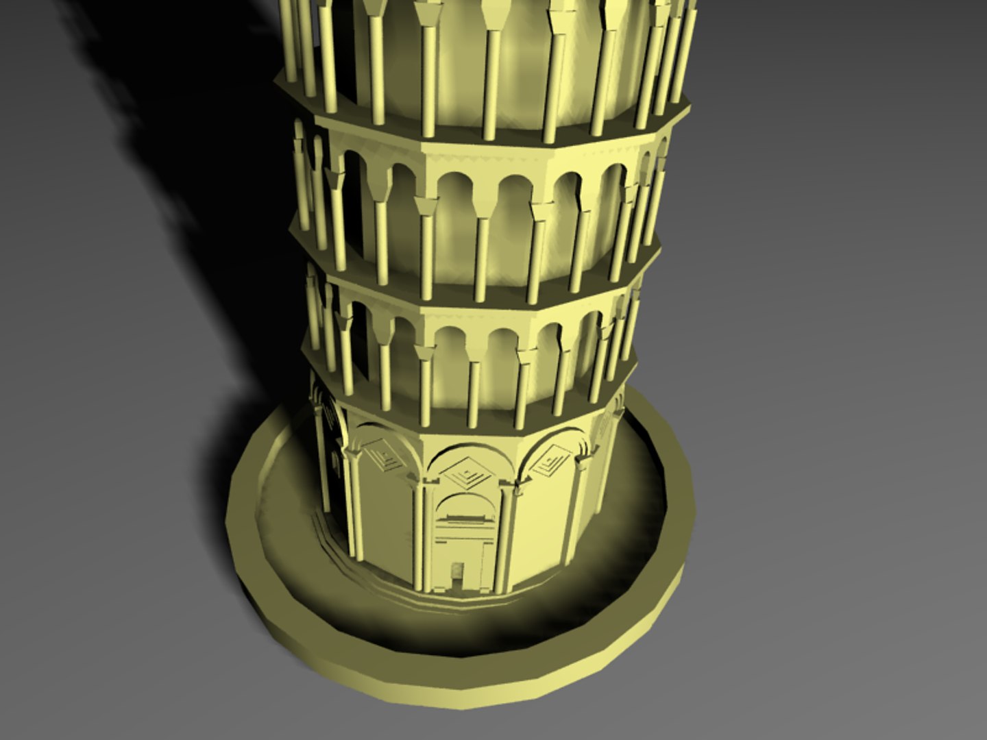 Leaning Tower Pisa 3D Model - TurboSquid 1580184