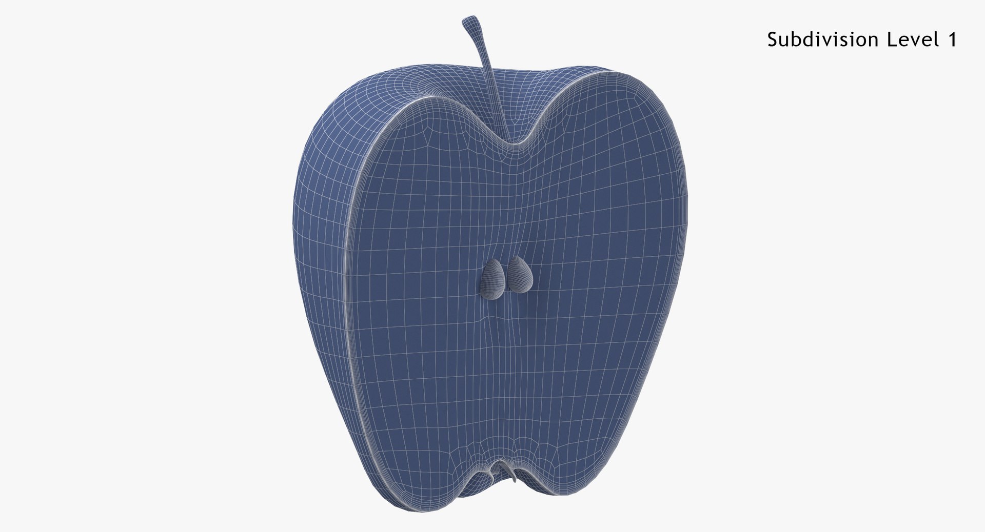 3D Red Apple With Leaf and Half Cut Collection 01 - 2 models model ...