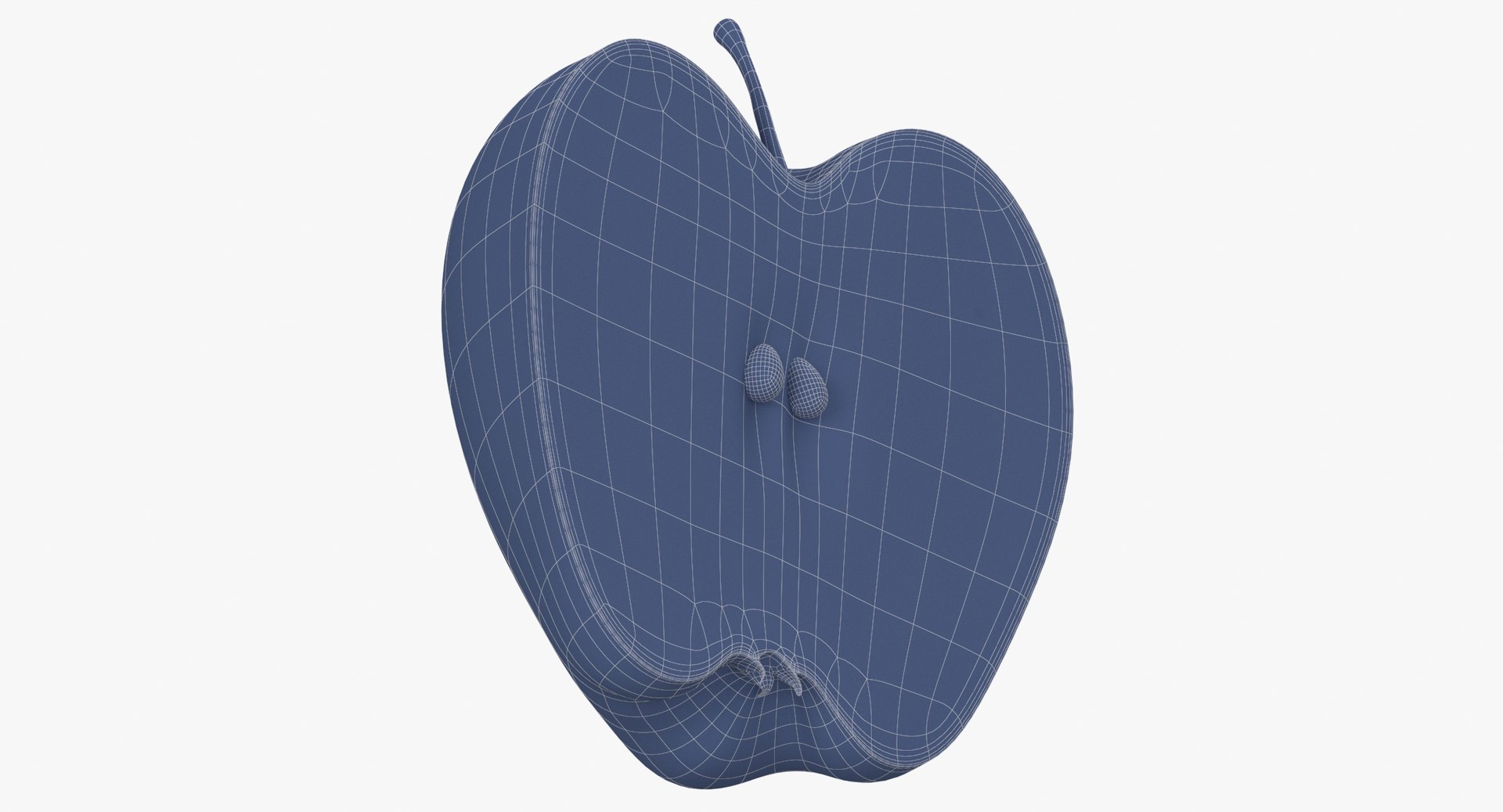 3D Red Apple With Leaf and Half Cut Collection 01 - 2 models model ...