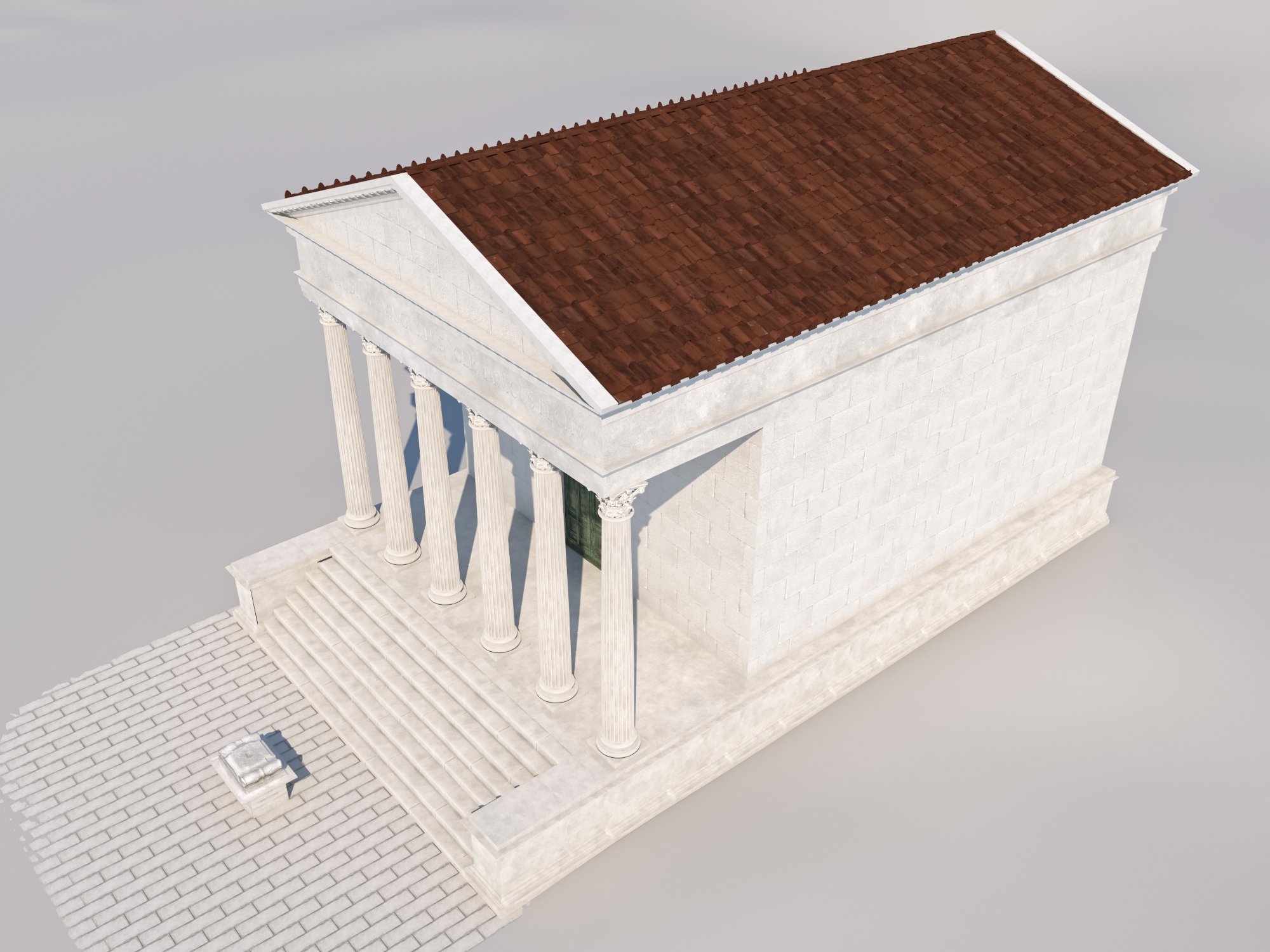 3D Roman Temple - TurboSquid 1830277