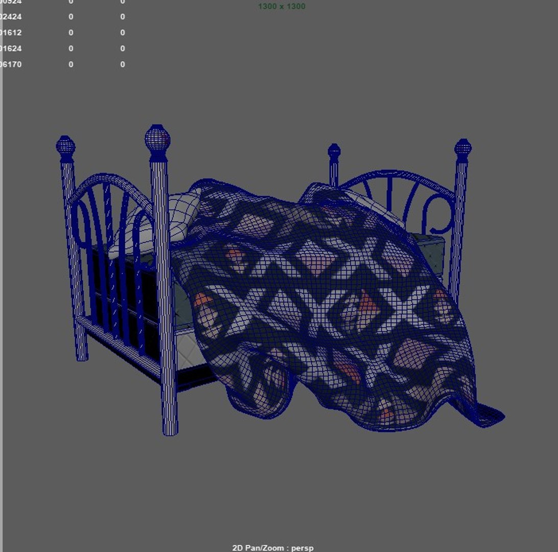 Bed Bedknobs 3D - TurboSquid 1514144