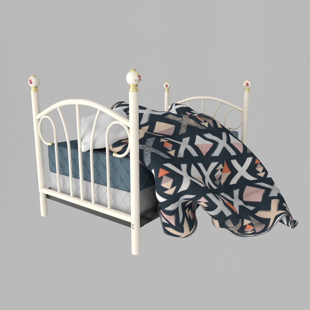 Bed Bedknobs 3D - TurboSquid 1514144