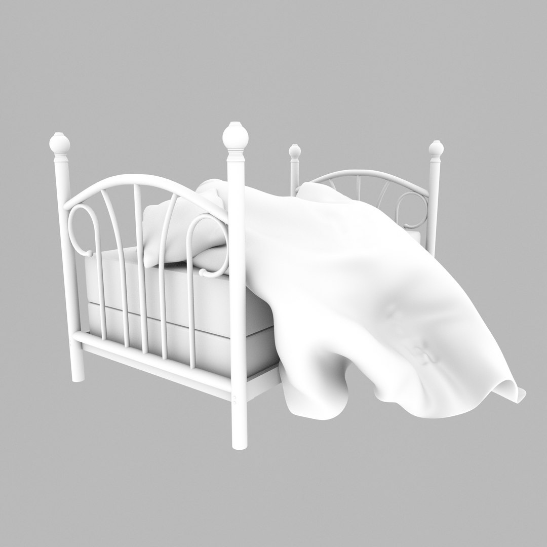 Bed Bedknobs 3D - TurboSquid 1514144
