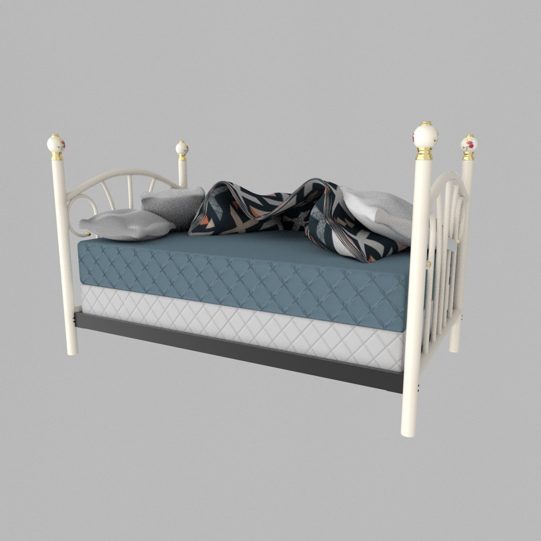 Bed Bedknobs 3D - TurboSquid 1514144