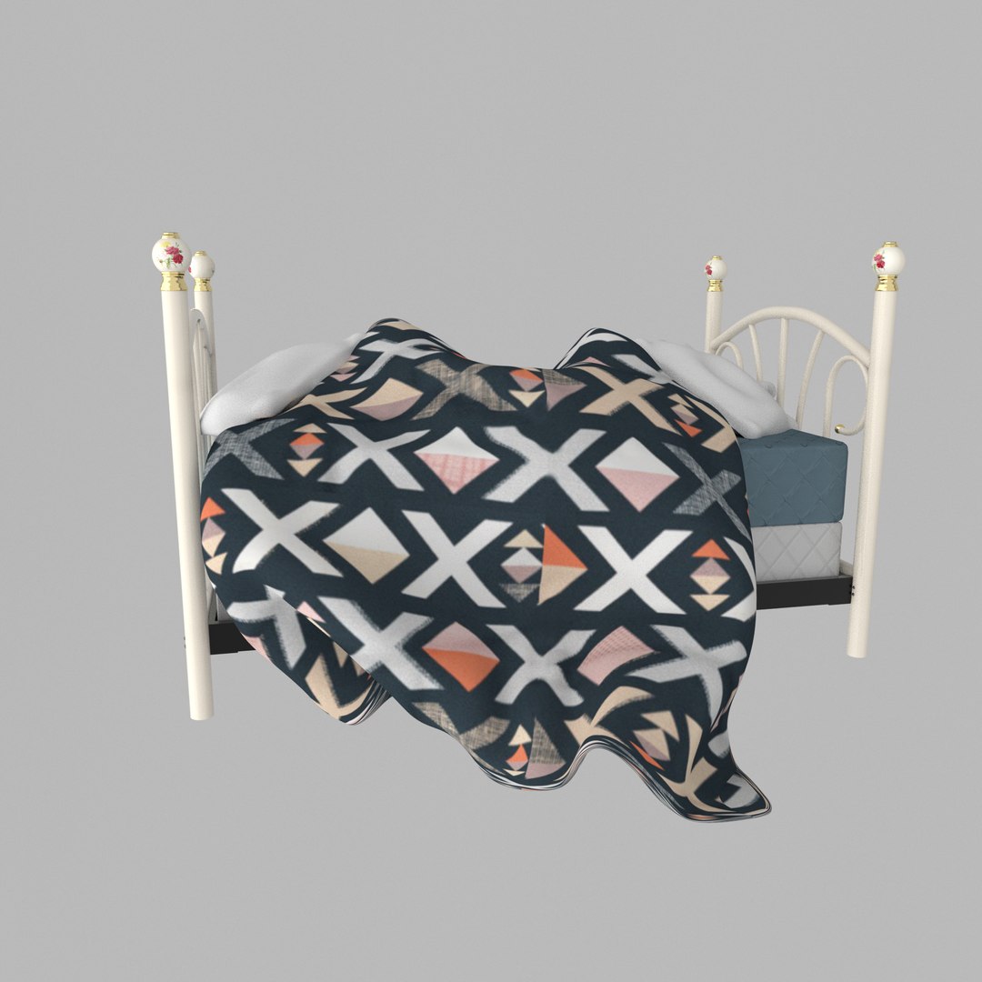 Bed Bedknobs 3D - TurboSquid 1514144