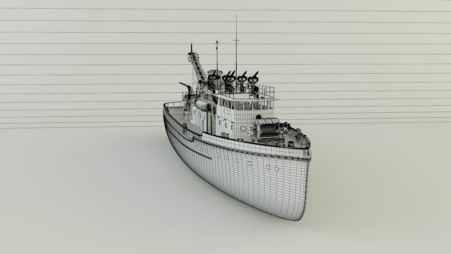 Fire Fighter Ship 3D Model Model - TurboSquid 2230160