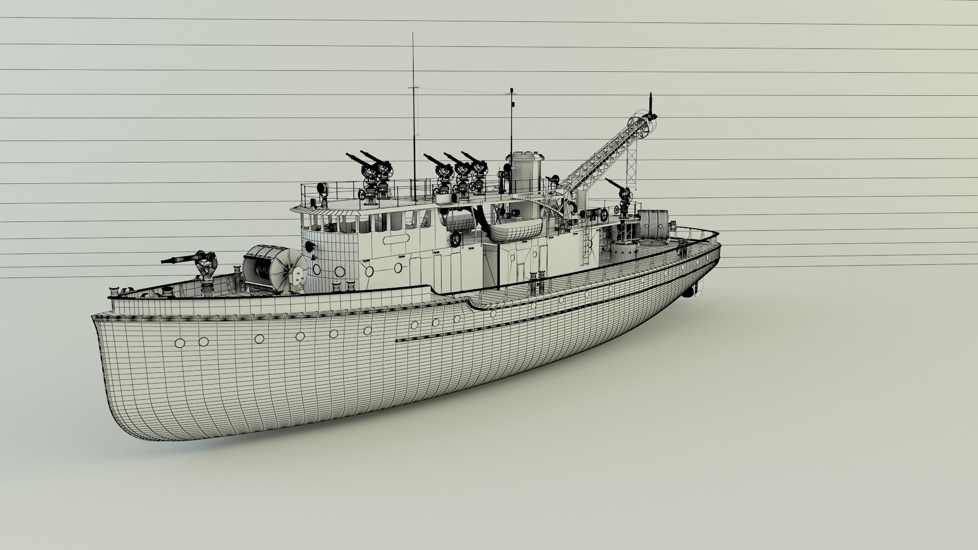 Fire Fighter Ship 3D Model Model - TurboSquid 2230160