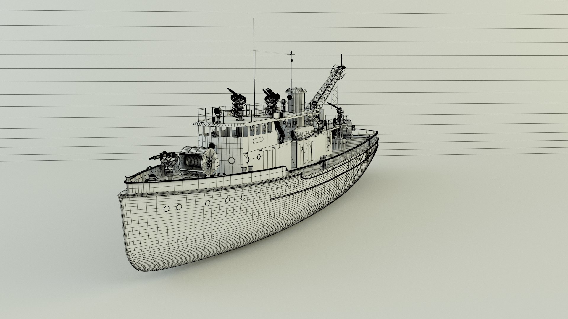 Fire Fighter Ship 3D Model Model - TurboSquid 2230160