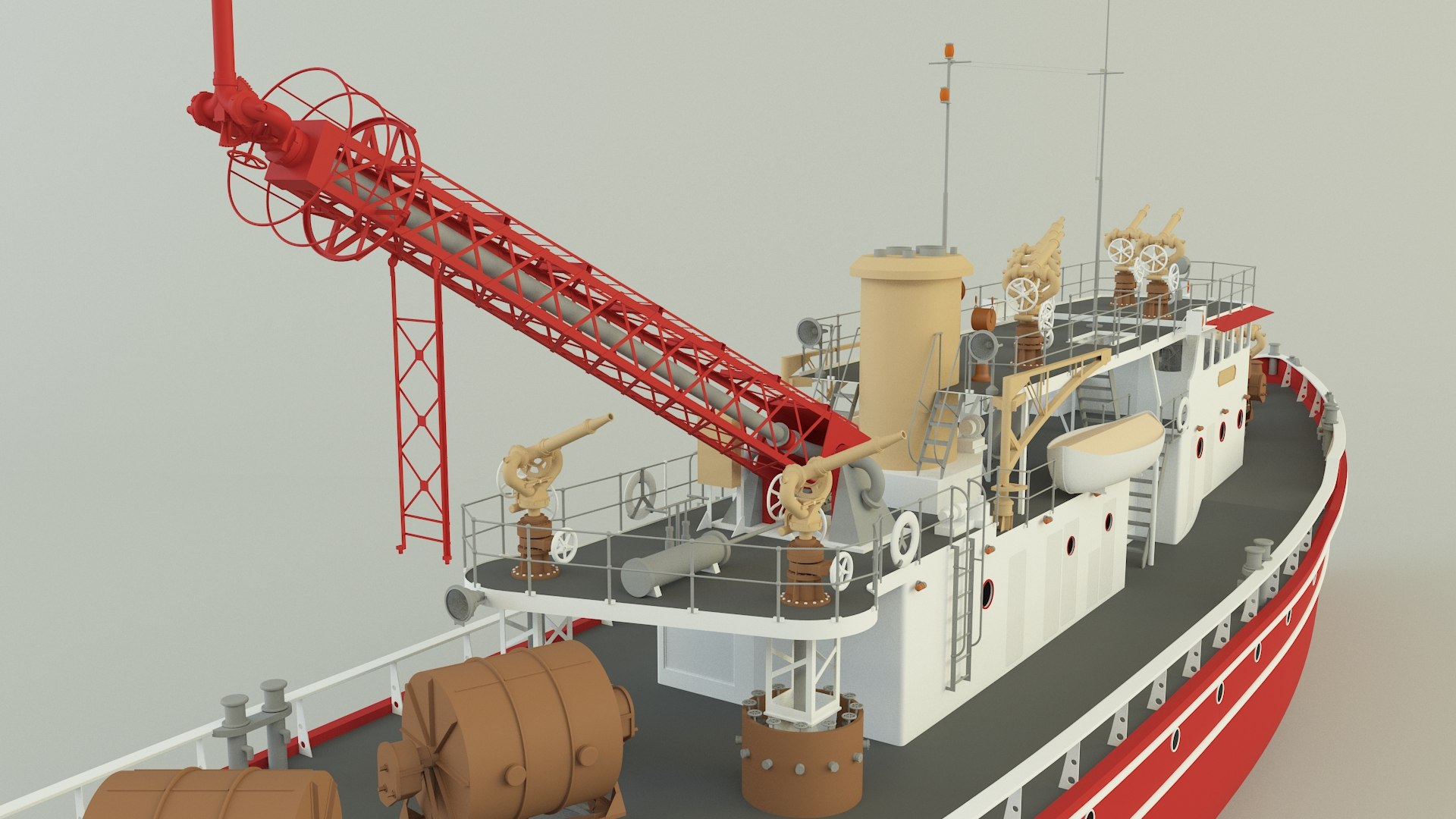 Fire Fighter Ship 3D Model Model - TurboSquid 2230160