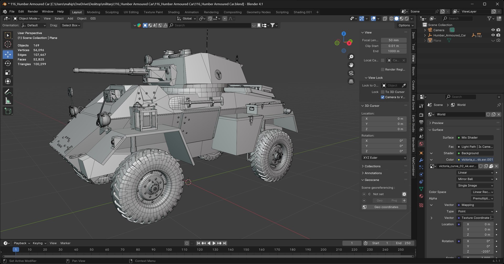 Humber Armoured Car 3D Model - TurboSquid 2353137