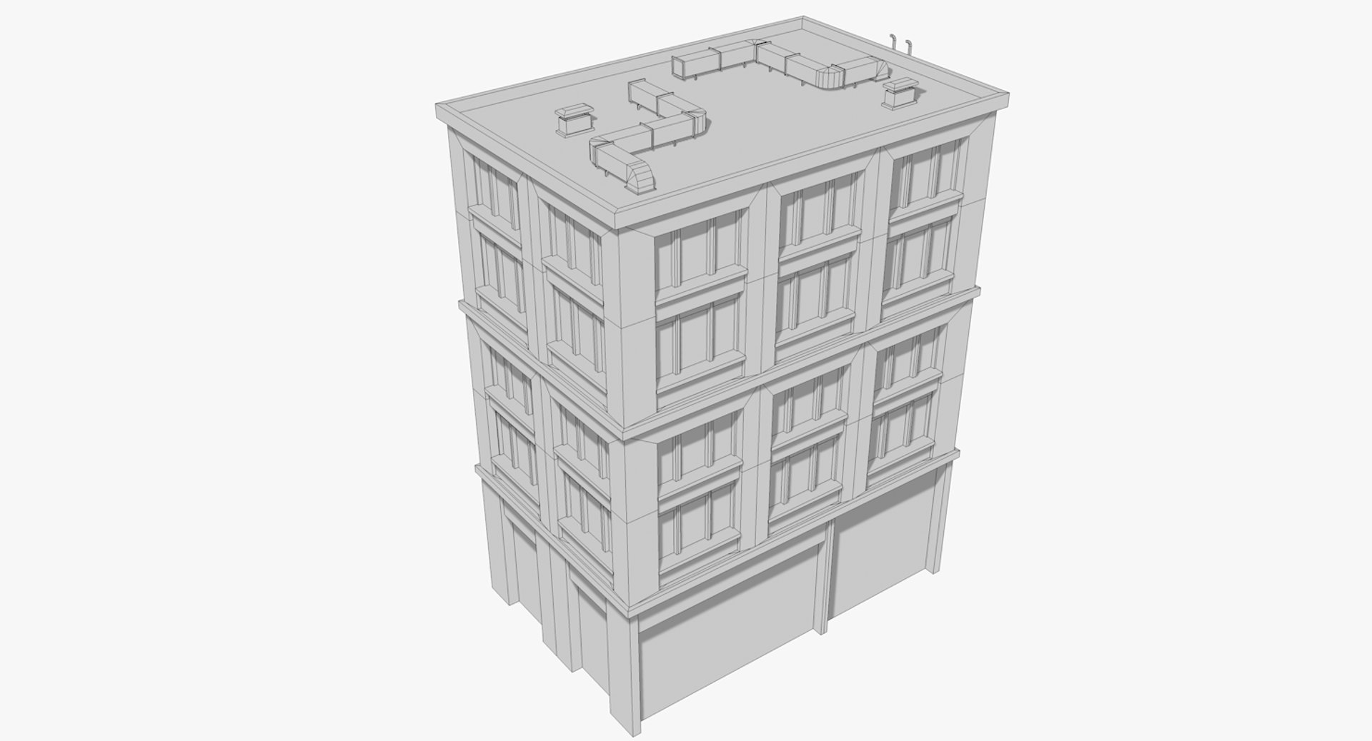 Apartment building 3D model - TurboSquid 1283205
