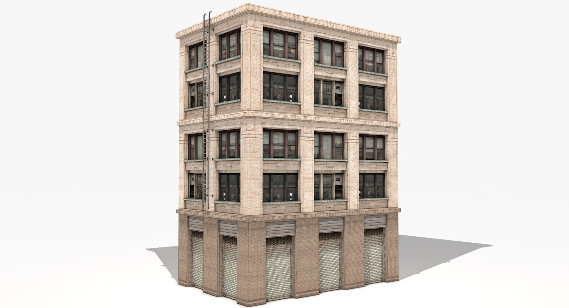 Apartment building 3D model - TurboSquid 1283205