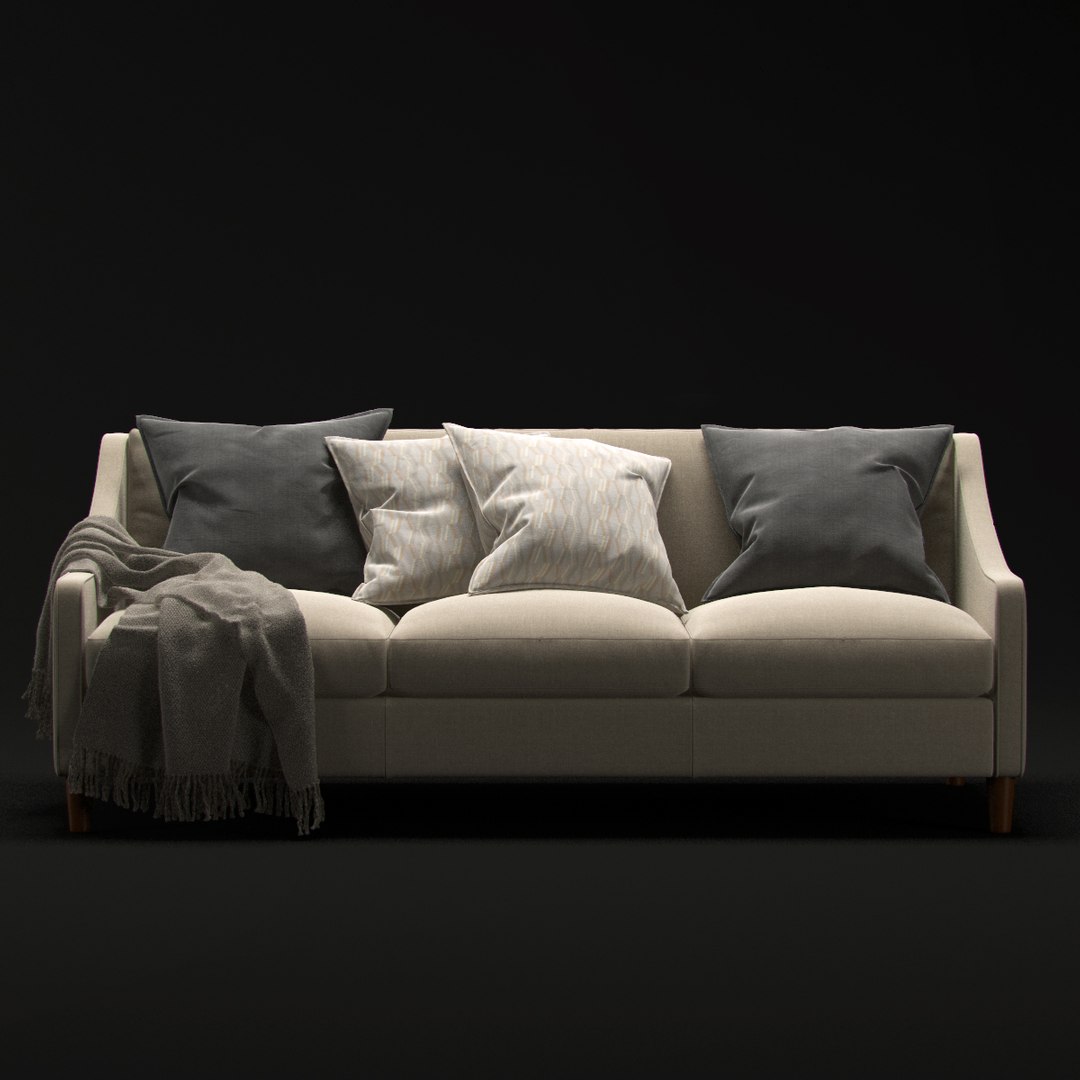 3d Sofa 3-seater Model