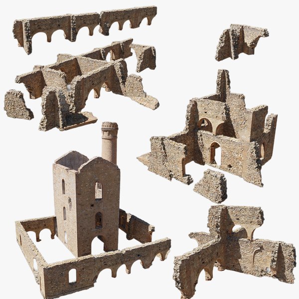 3d model castle ruins