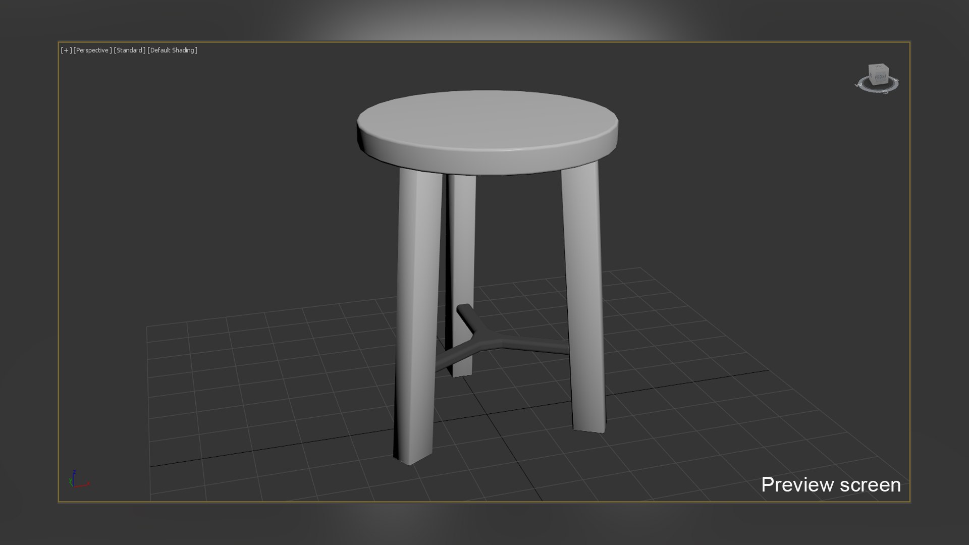 3D Stool 3D Model Model - TurboSquid 1779843