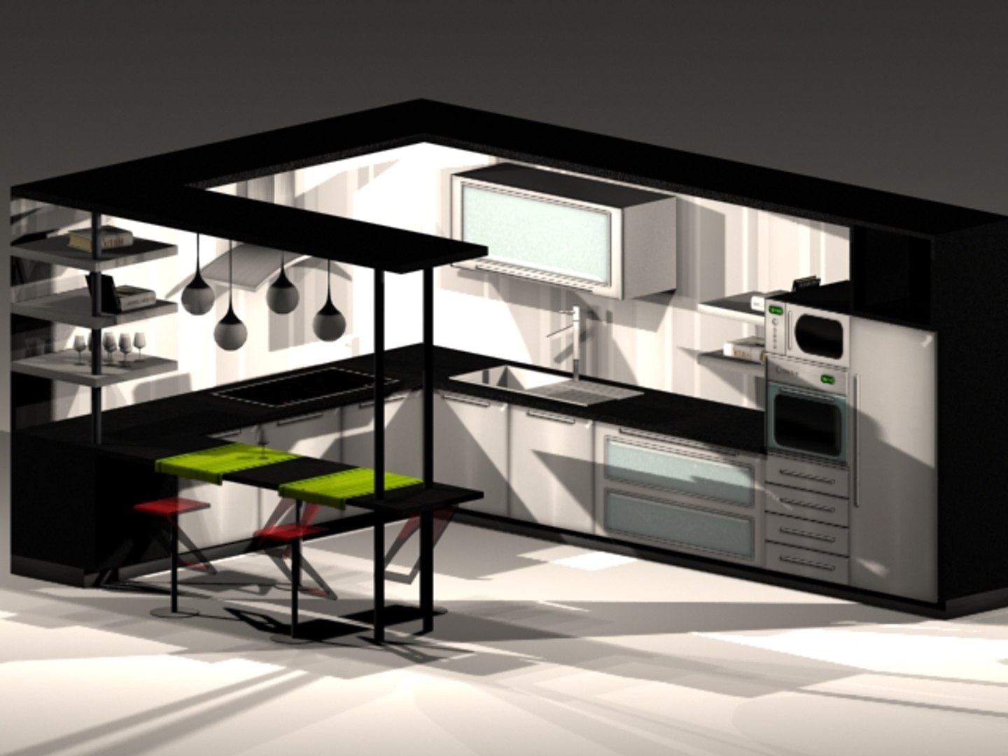 Modern Kitchen 3d Max