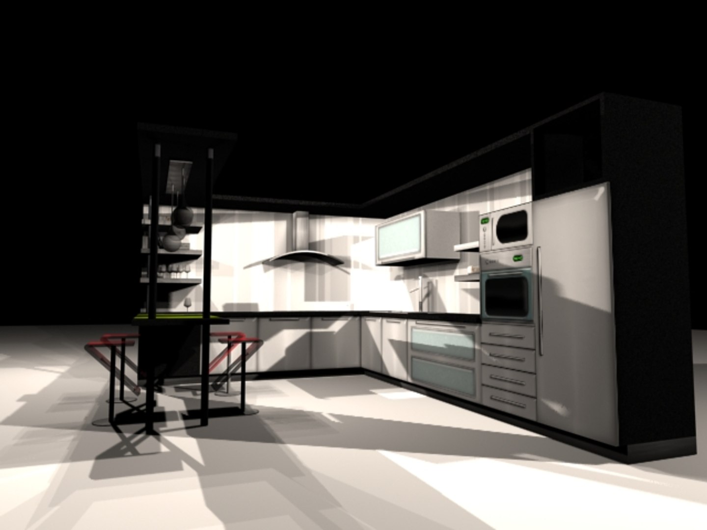 Modern Kitchen 3d Max