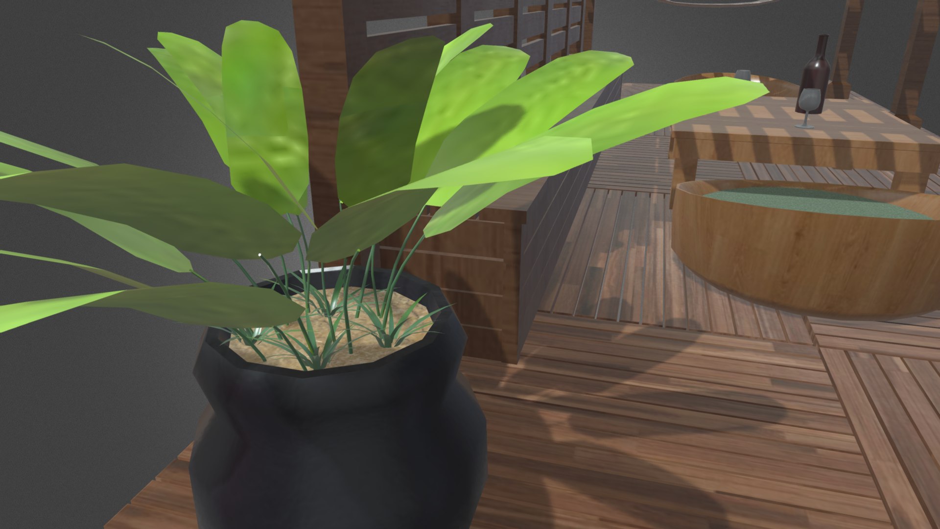 Terrace Wood Structure 3D - TurboSquid 1880300