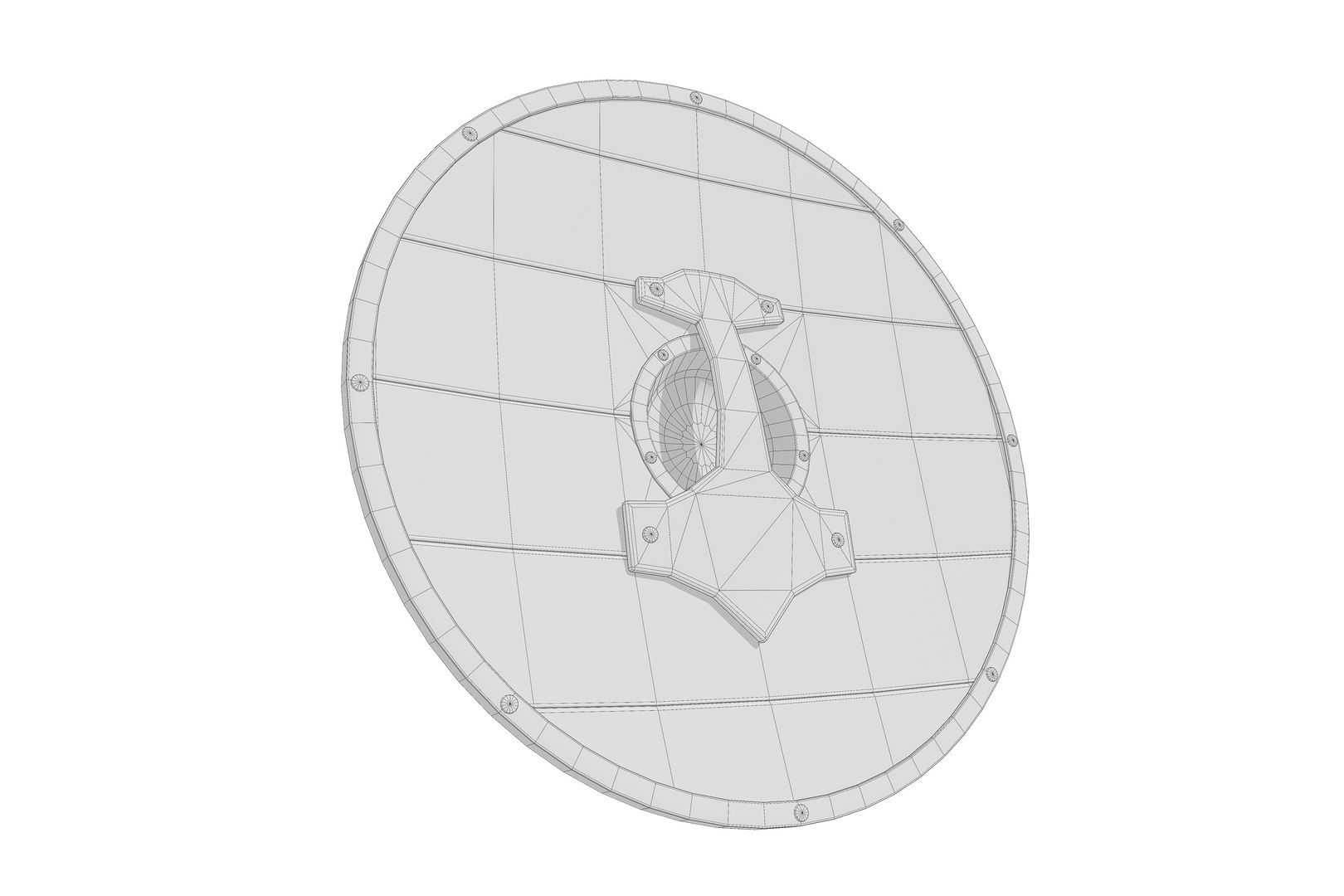 Slavic Round Wooden Shield Low-poly 3D Model 3D Model - TurboSquid 2243358