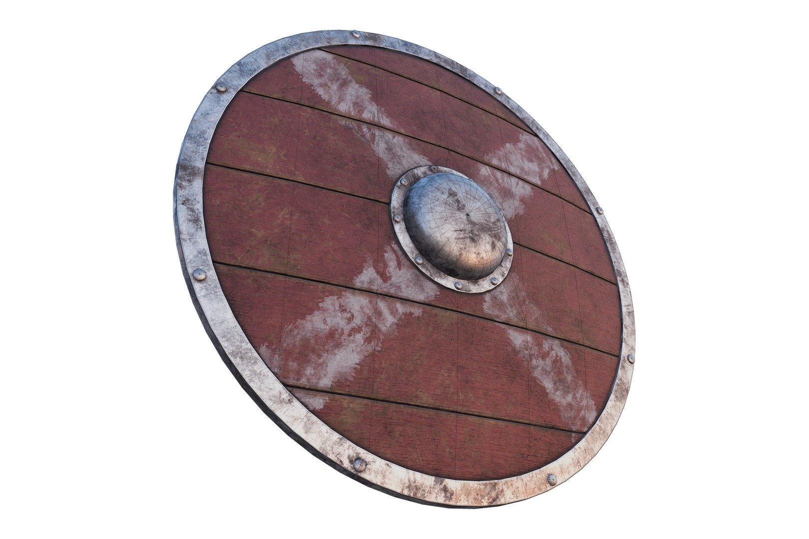 Slavic Round Wooden Shield Low-poly 3D Model 3D Model - TurboSquid 2243358
