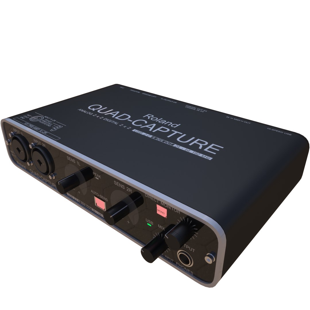 3D Roland Quad Capture Model - TurboSquid 1168697