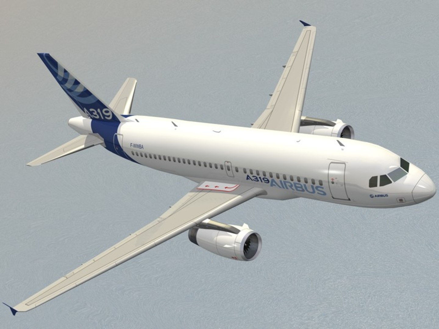 Airbus A319-131 House Livery 3D Model - TurboSquid 1411780
