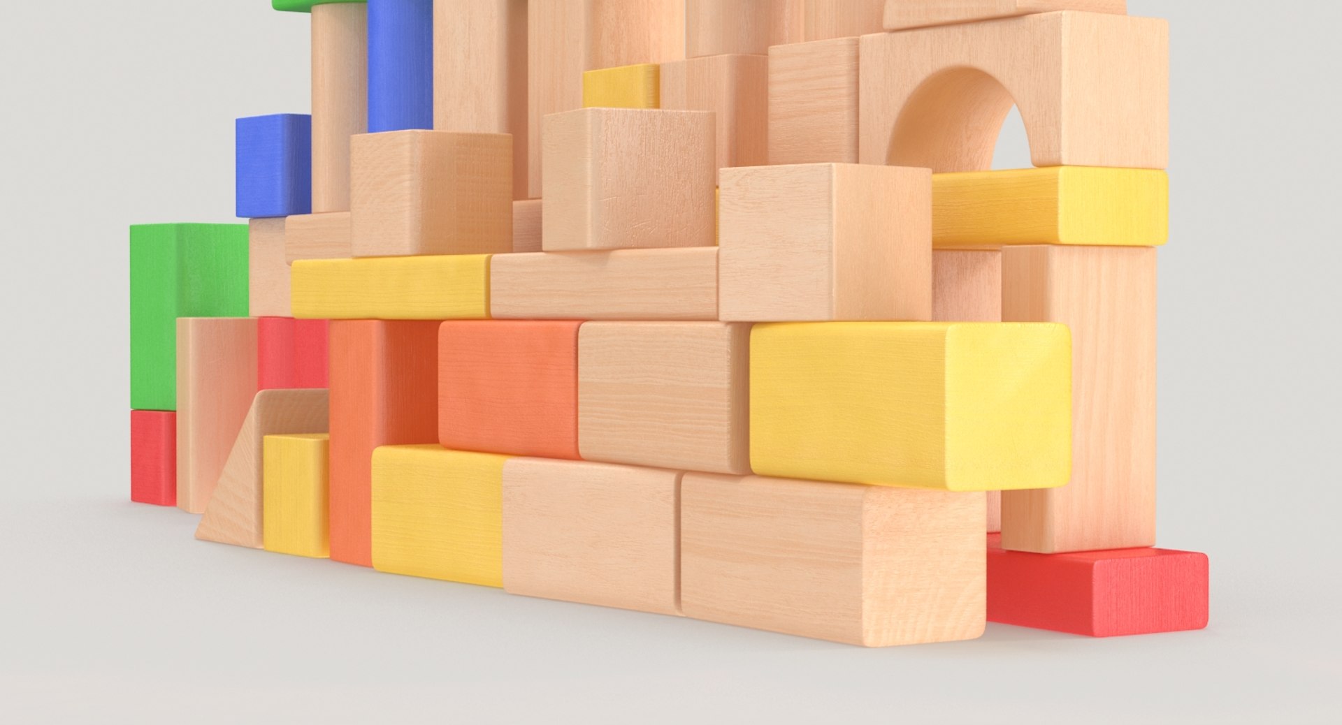 3d Model Of Baby Building Blocks